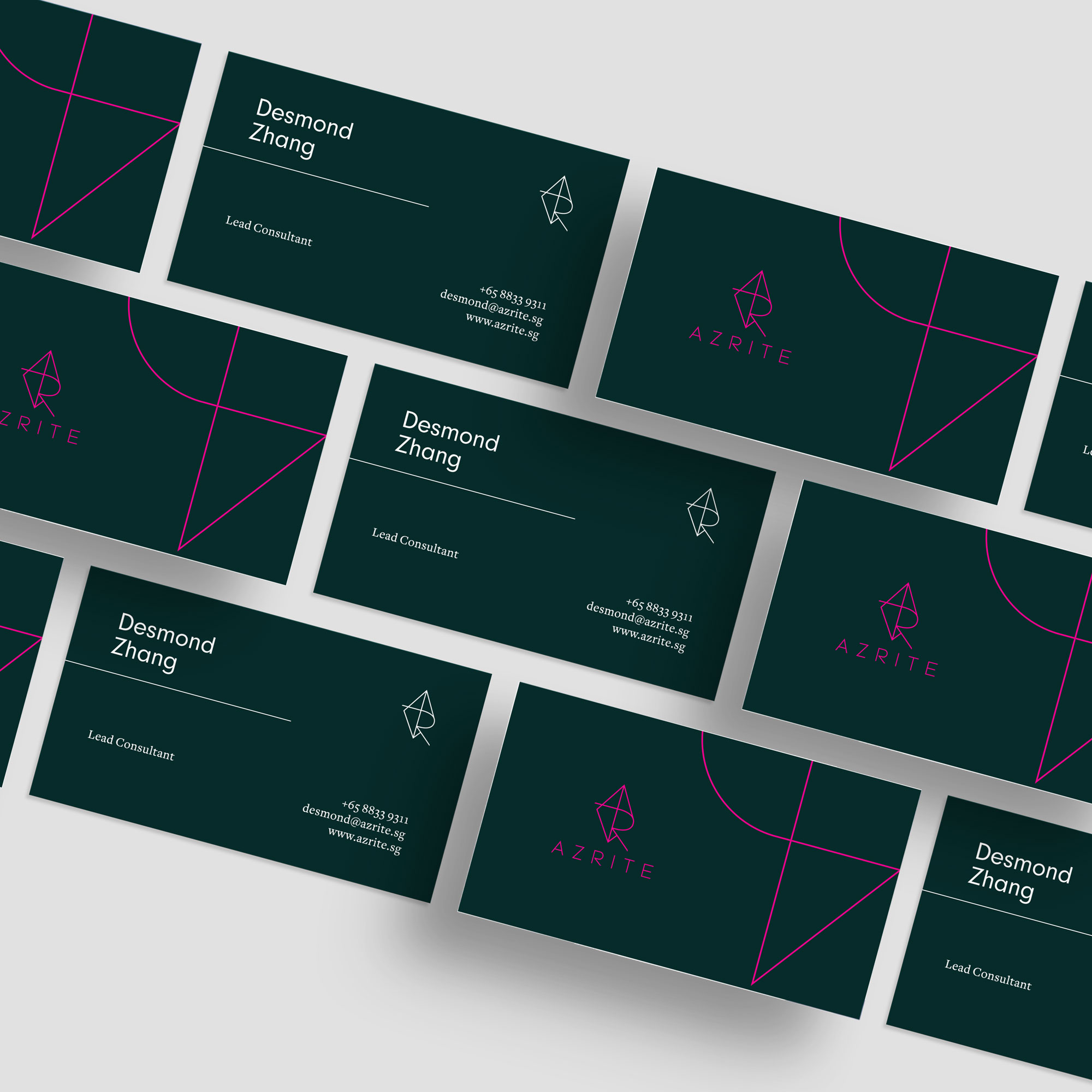 Azrite Consultancy - Namecard Design - Corsiva Lab Singapore