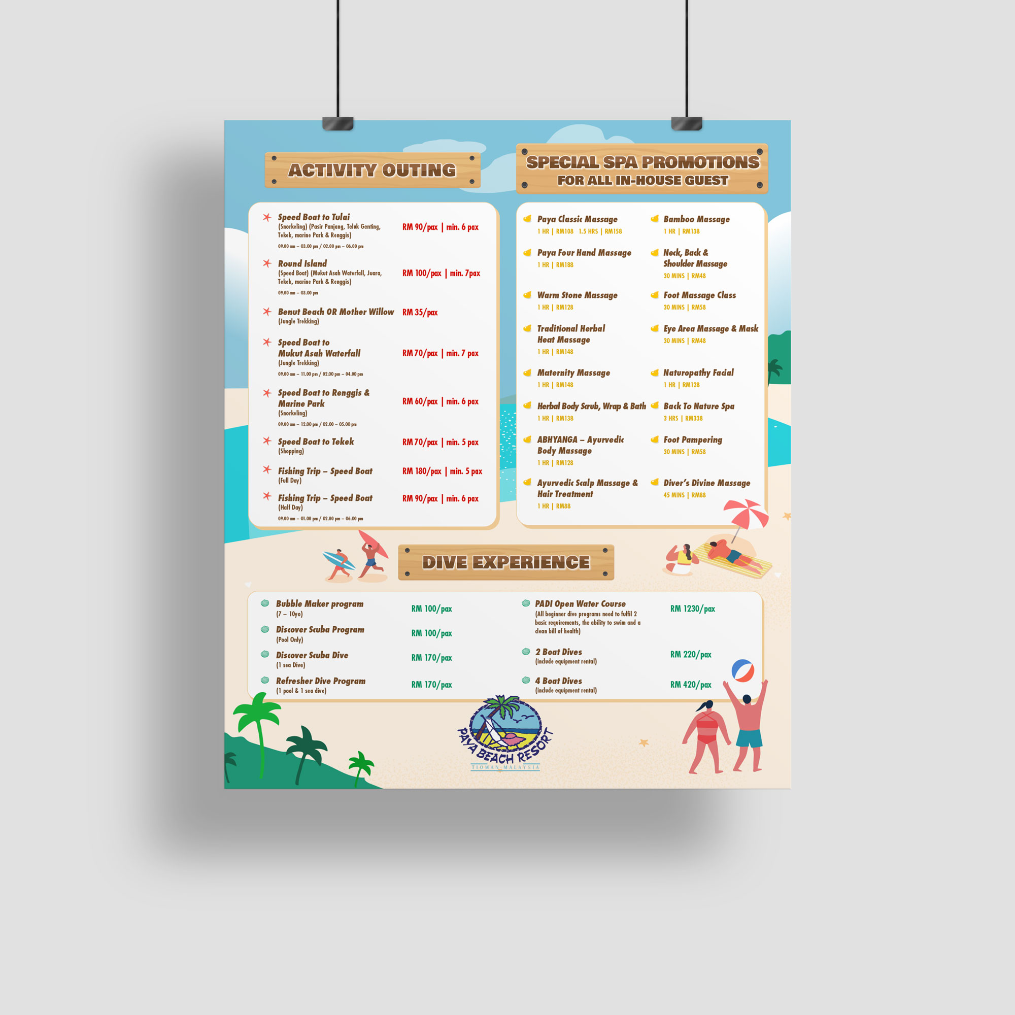 Paya Beach Resort - Banner Design - Corsiva Lab Singapore