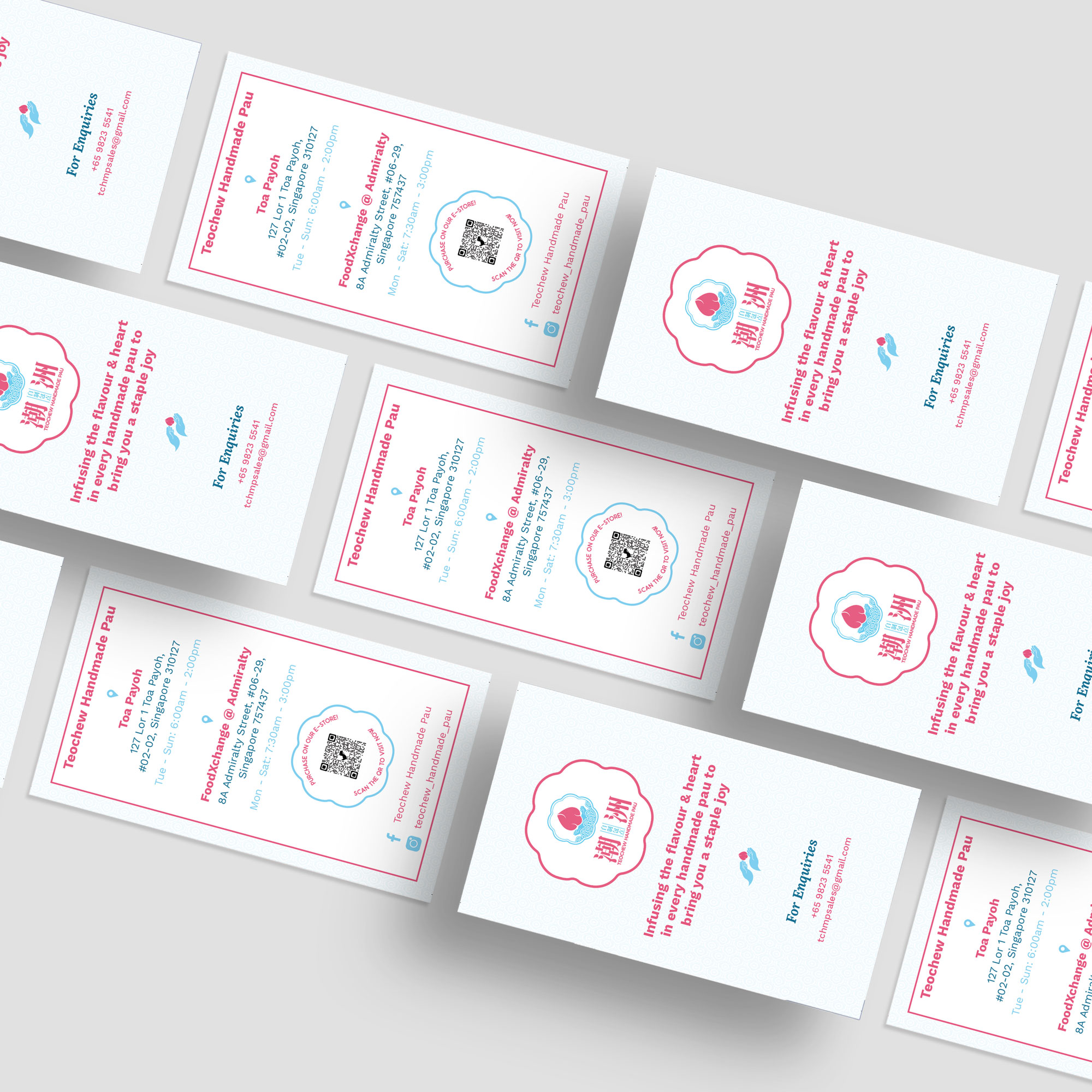 Teochew Handmade Pau - Namecard Design - Corsiva Lab Singapore