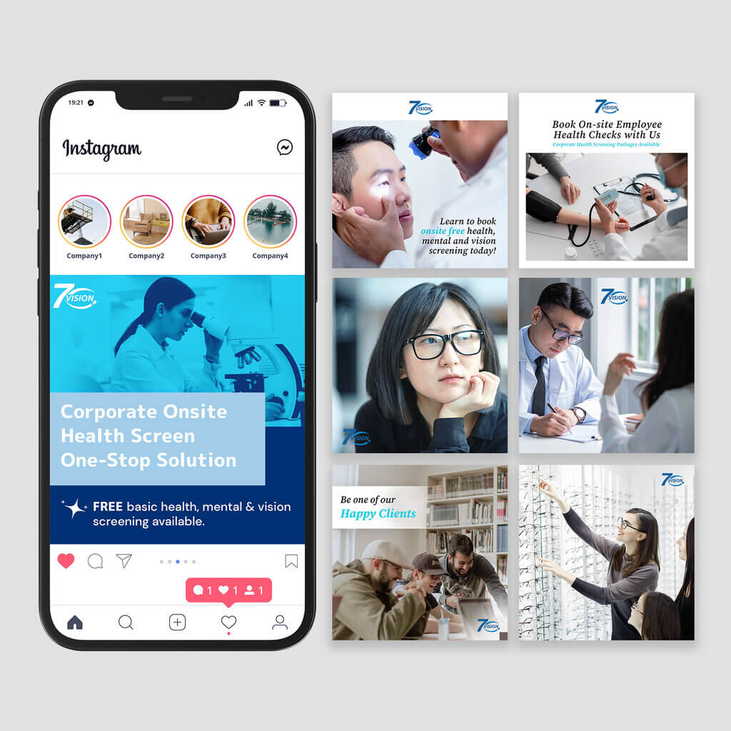7 Vision - Social Media Creatives - Corsiva Lab Singapore